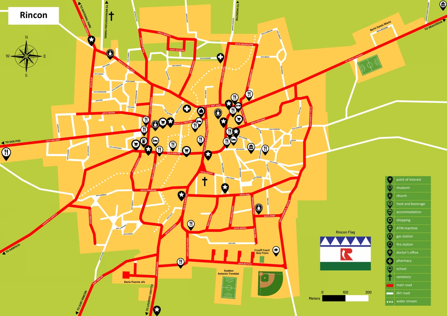 Ontdek Rincon op Bonaire met de nieuwe kaart