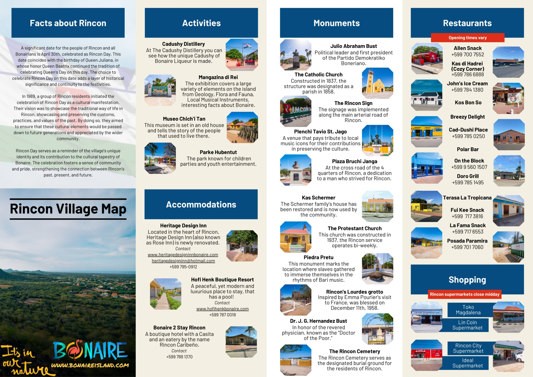 Ontdek Rincon op Bonaire met de nieuwe kaart